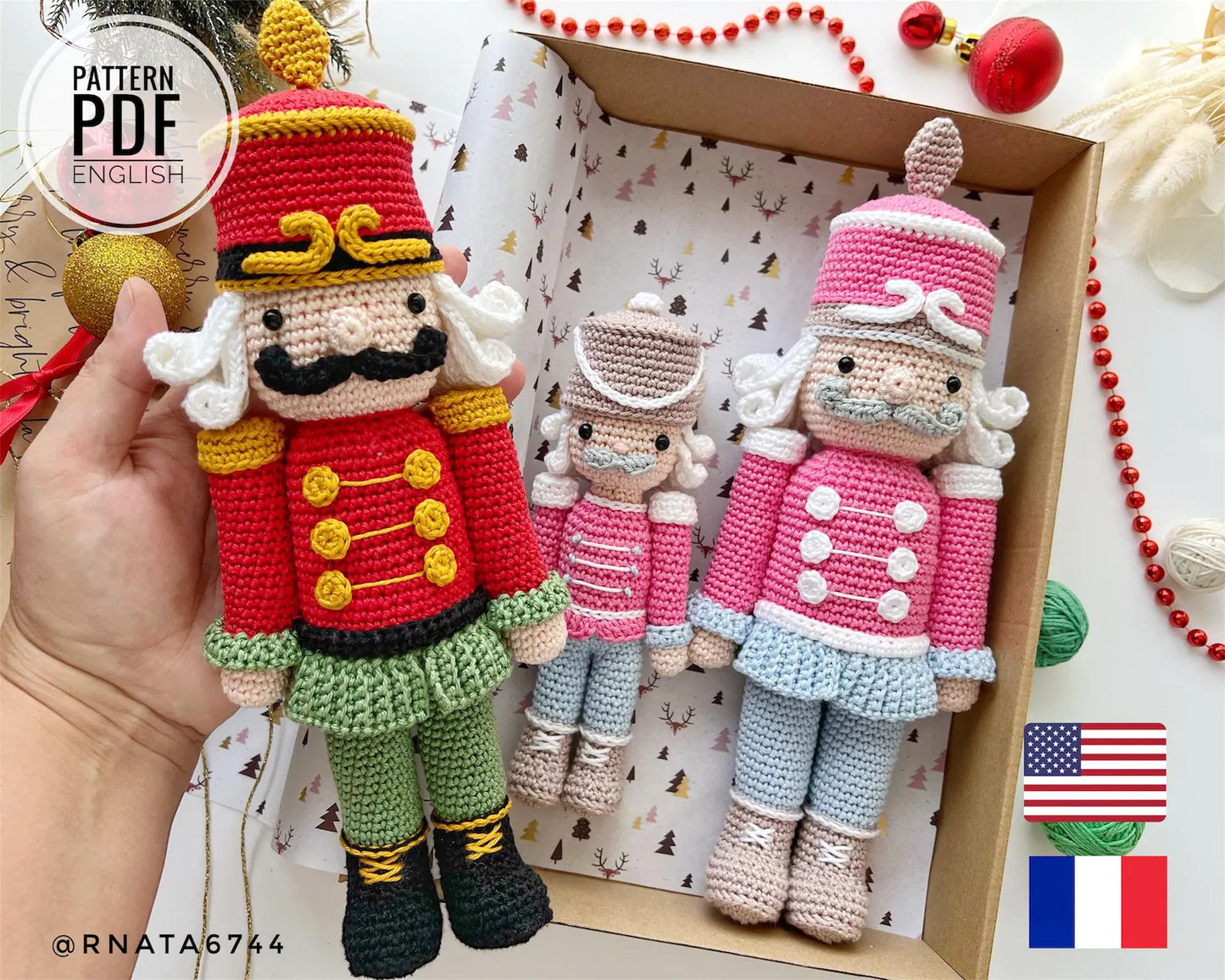 Crochet Christmas Nutcracker Pattern (PDF Download) – CozyCrochet Dolls